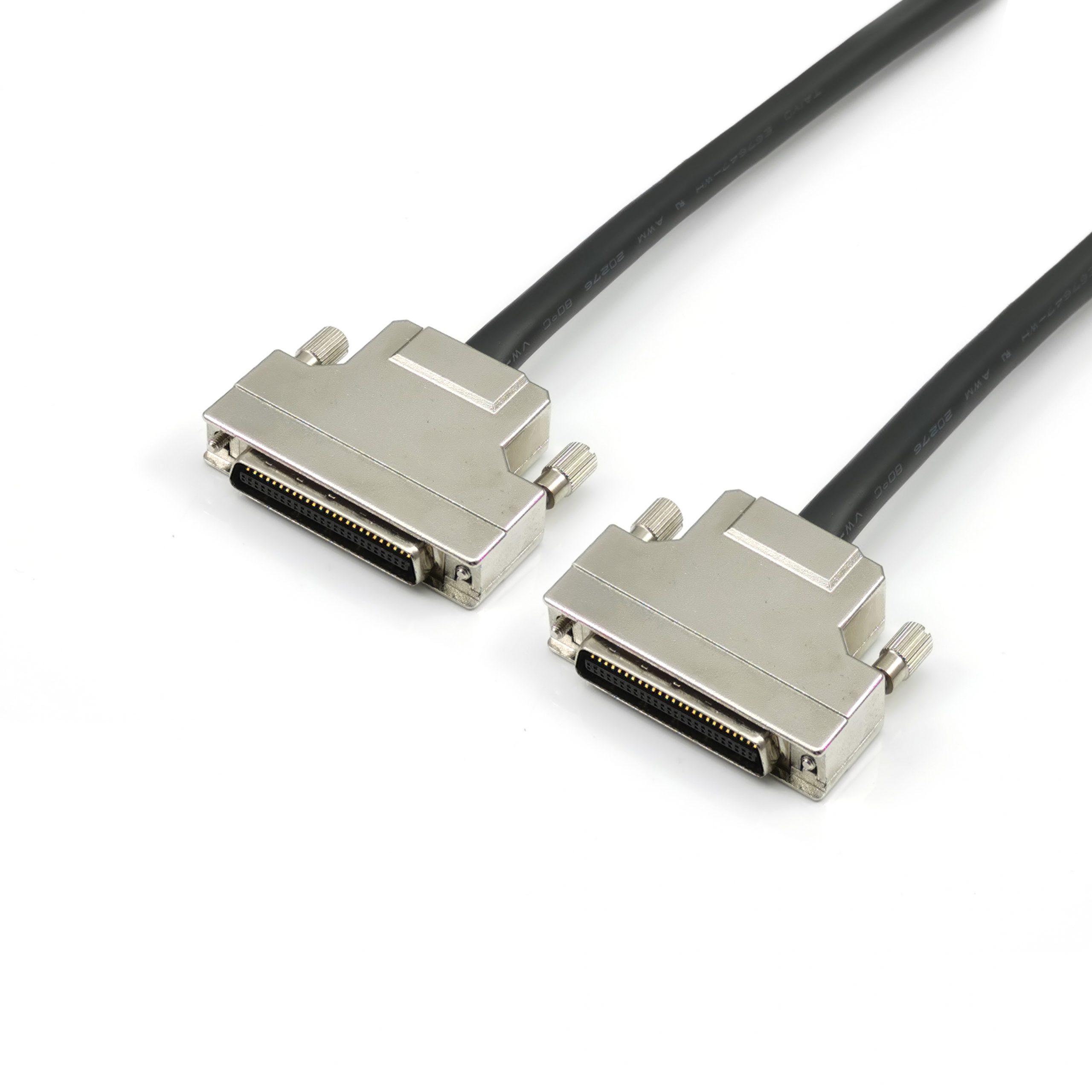 MDR 50pin Cable Data with Metal Shell and Thumbscrew - Industrial Cable ...