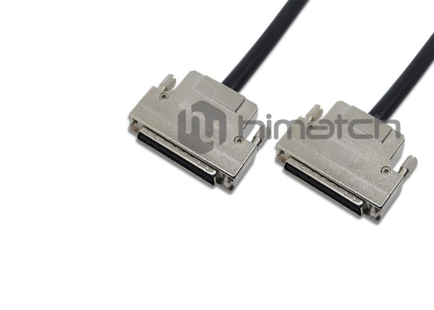 MDR Cable 68pin data Cable with Metal Shell and Thumbscrew - Industrial ...